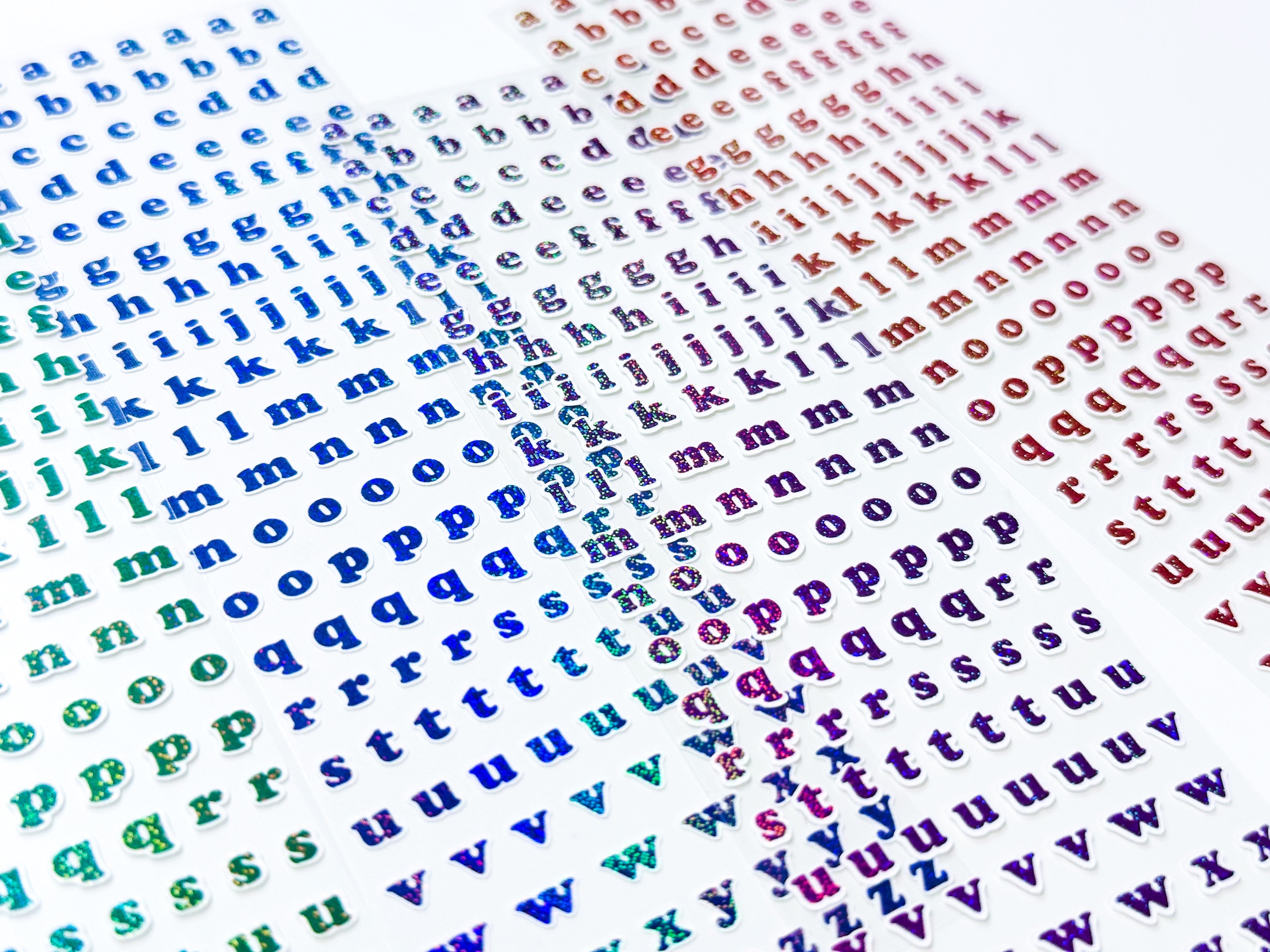 [borahstudio] Dark Lowercase Letter ABC Deco Stickers (5 Options) – Borah Studio