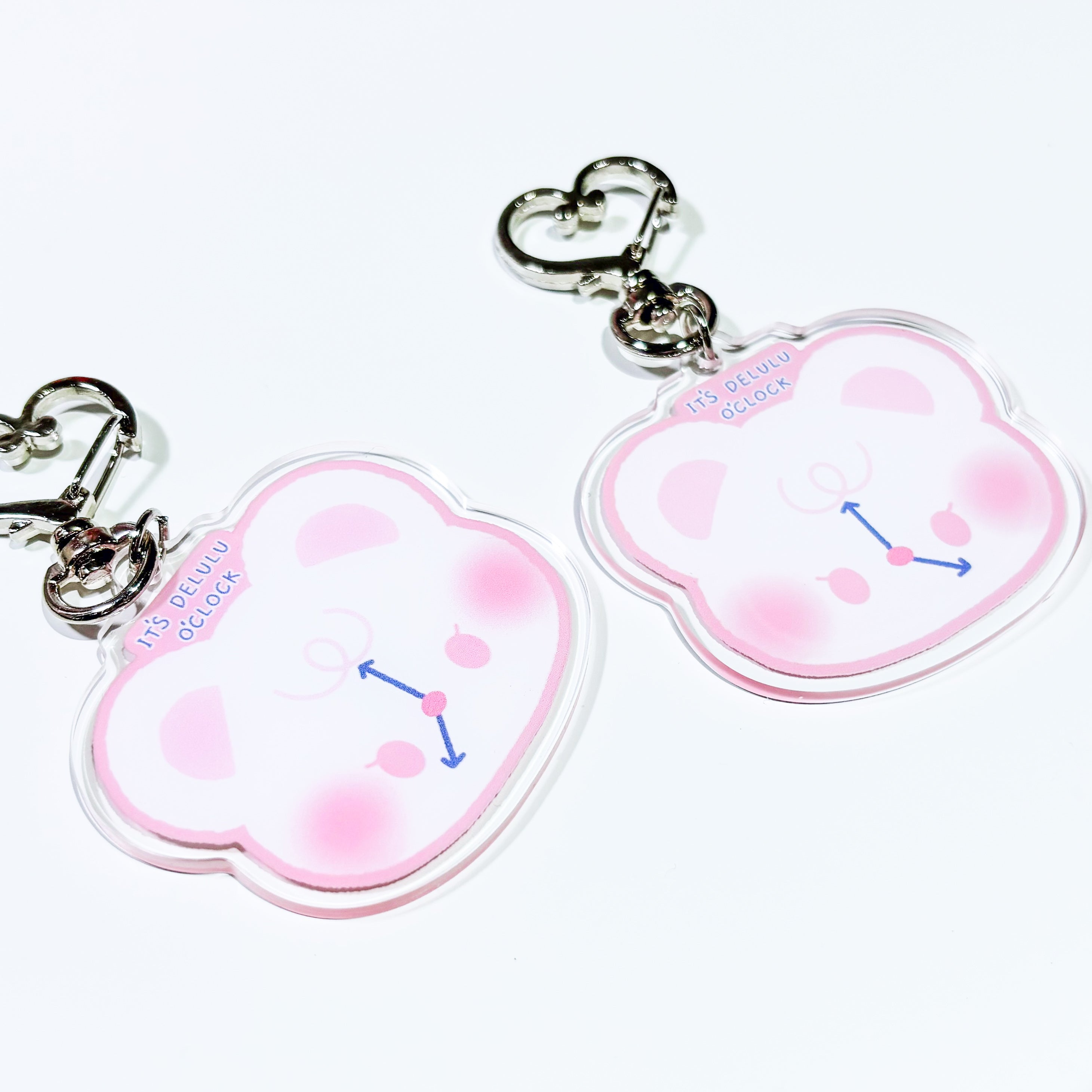 [borahstudio] Honey "It's Delulu O'Clock" Keychain – Borah Studio