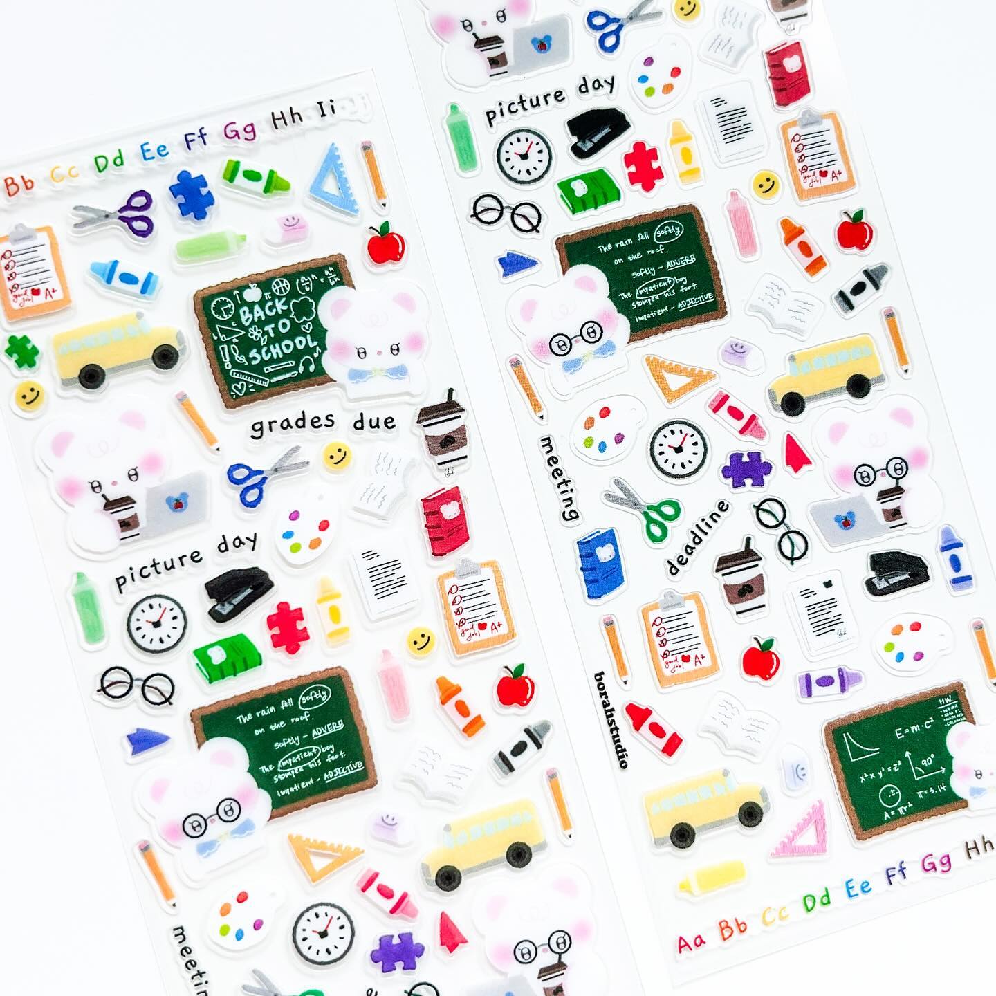 [borahstudio] Honey's Classroom Sticker Sheet – Borah Studio