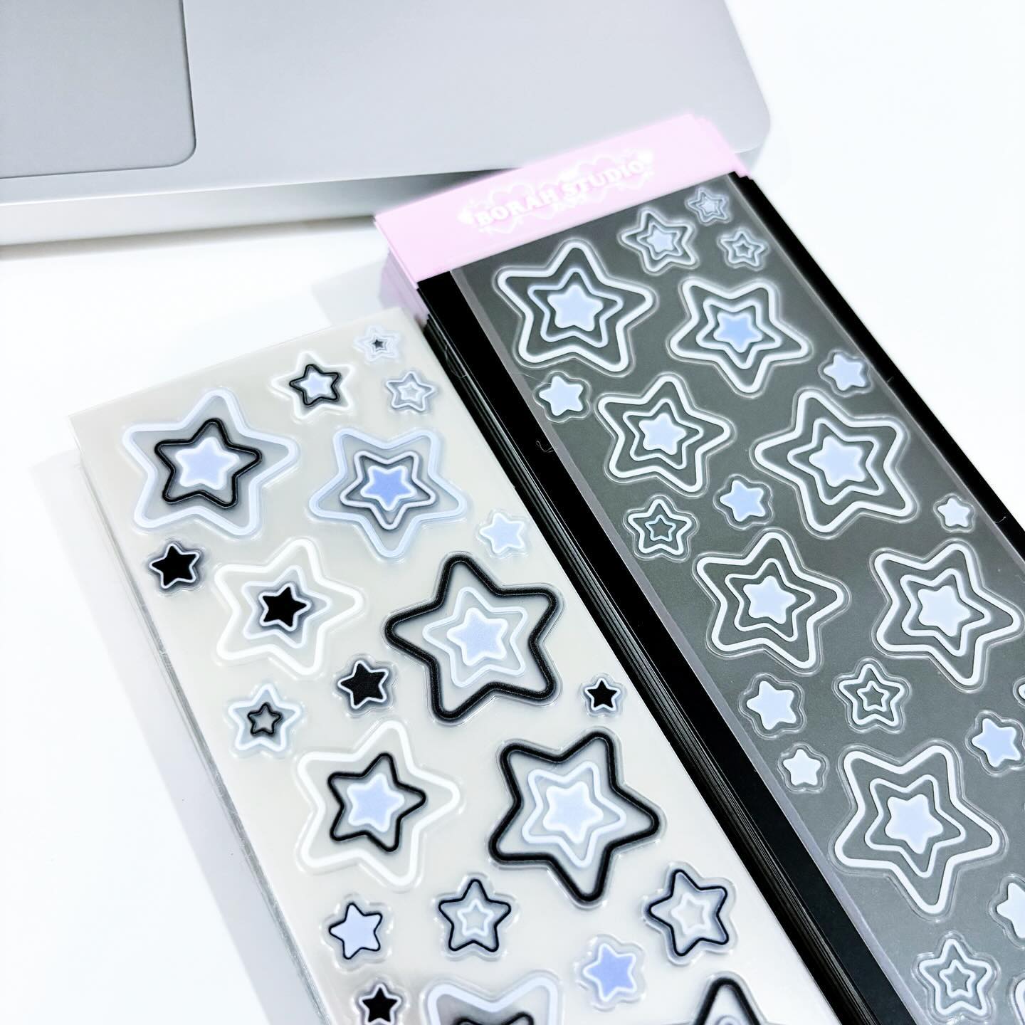 [borahstudio] Shining Star Sticker Sheet (Blue, 2 styles) – Borah Studio