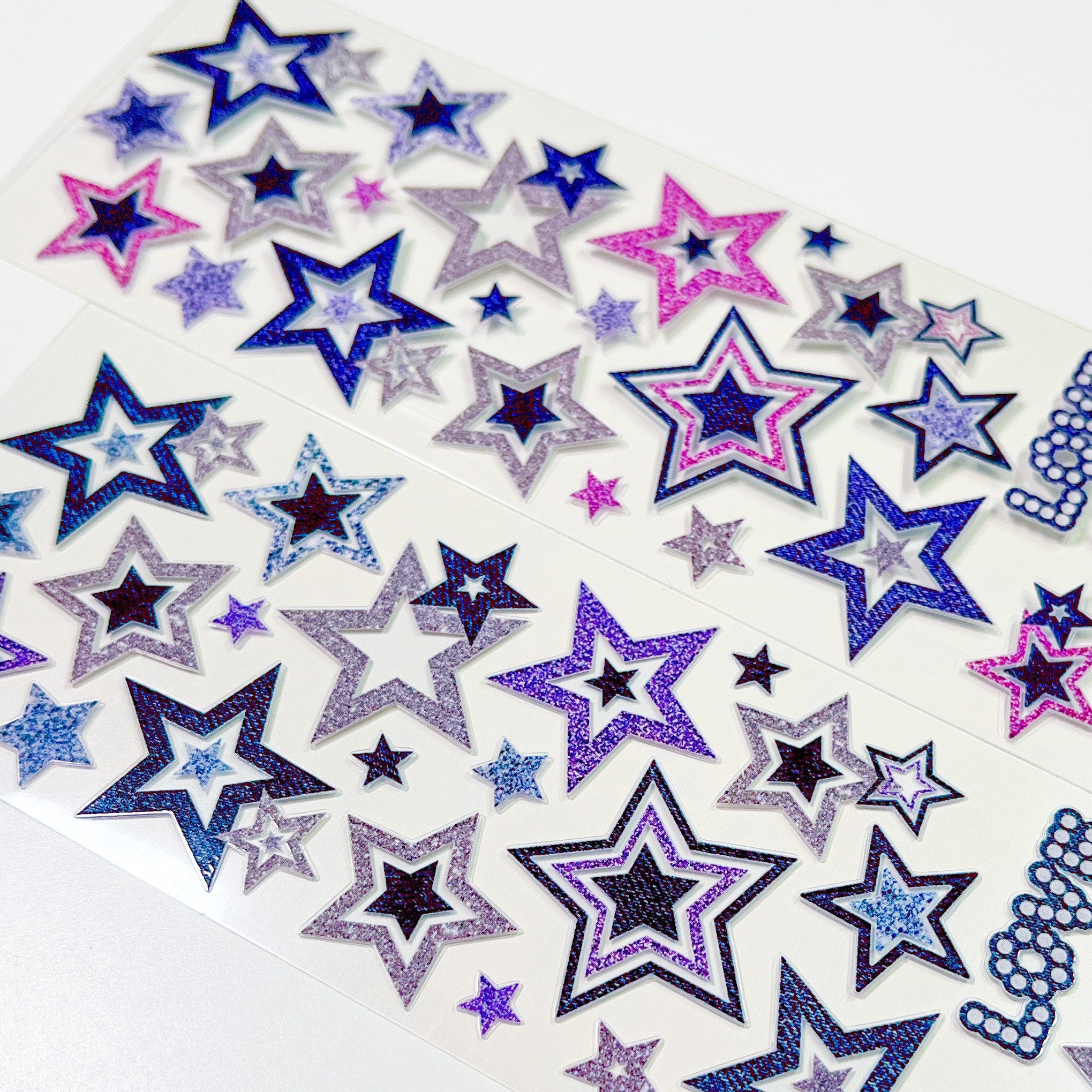 [borahstudio] Denim Stars Deco Sticker – Borah Studio