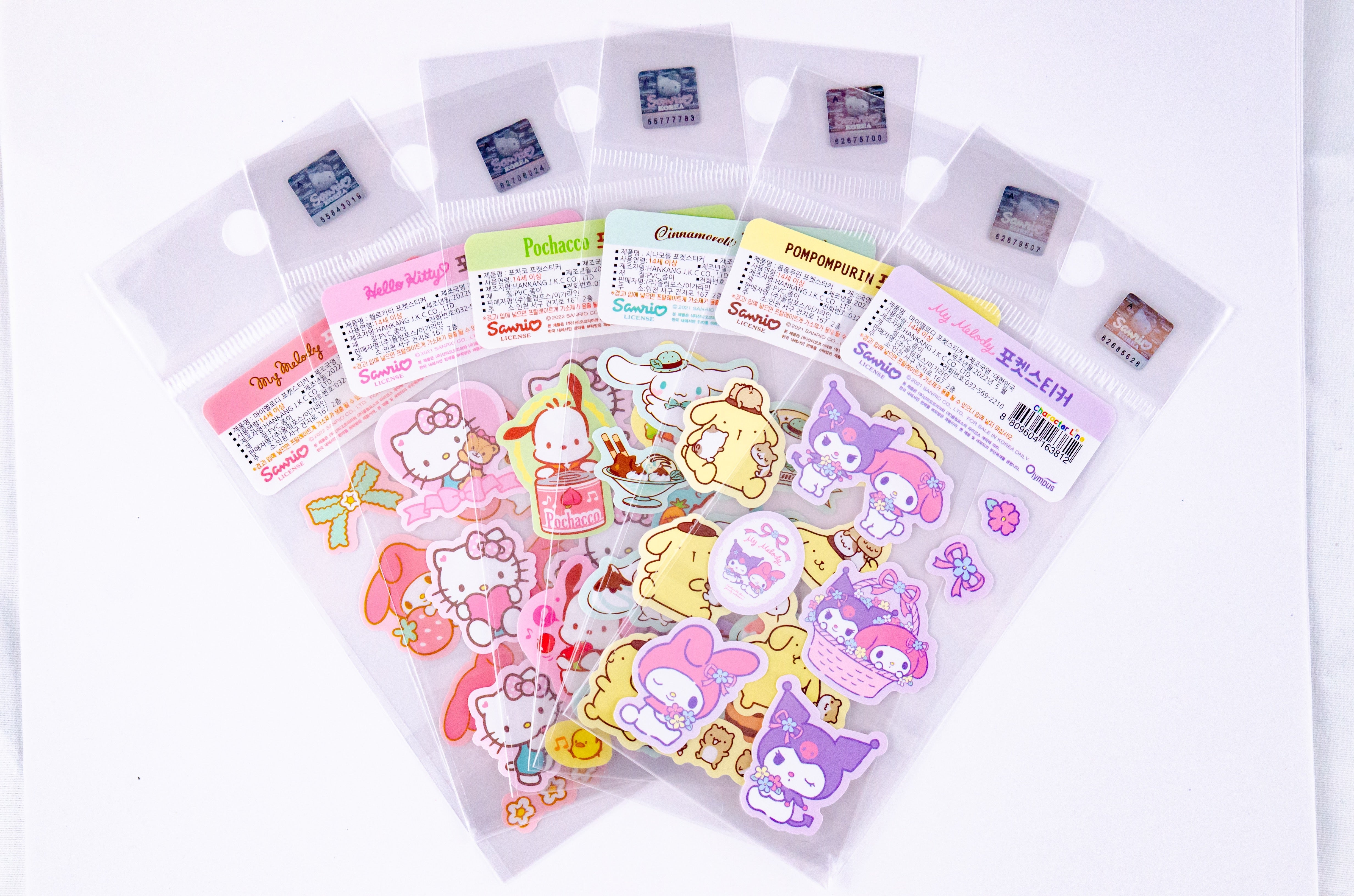 [SanrioKorea] Pocket Sticker – Borah Studio