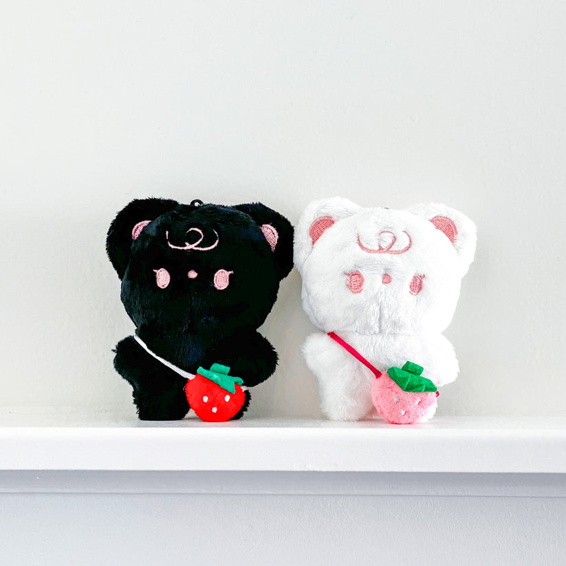 [borahstudio] Choco 10cm Plushie + Strawberry Bag – Borah Studio