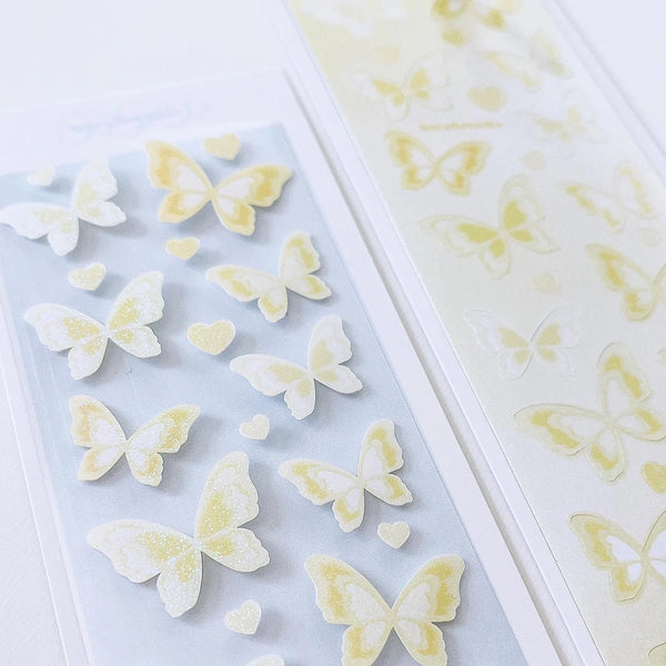 Yellow Lover's Butterfly Deco Sticker – Borah Studio